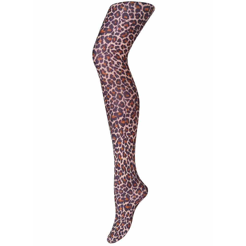 Sneaky Fox Leopard Pantyhose - Natural fra - HappyHunting.dk